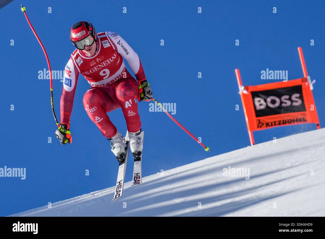 KITZBUEHEL, AUSTRIA - JANUARY 23: Stefan Babinsky of Austria during the ...