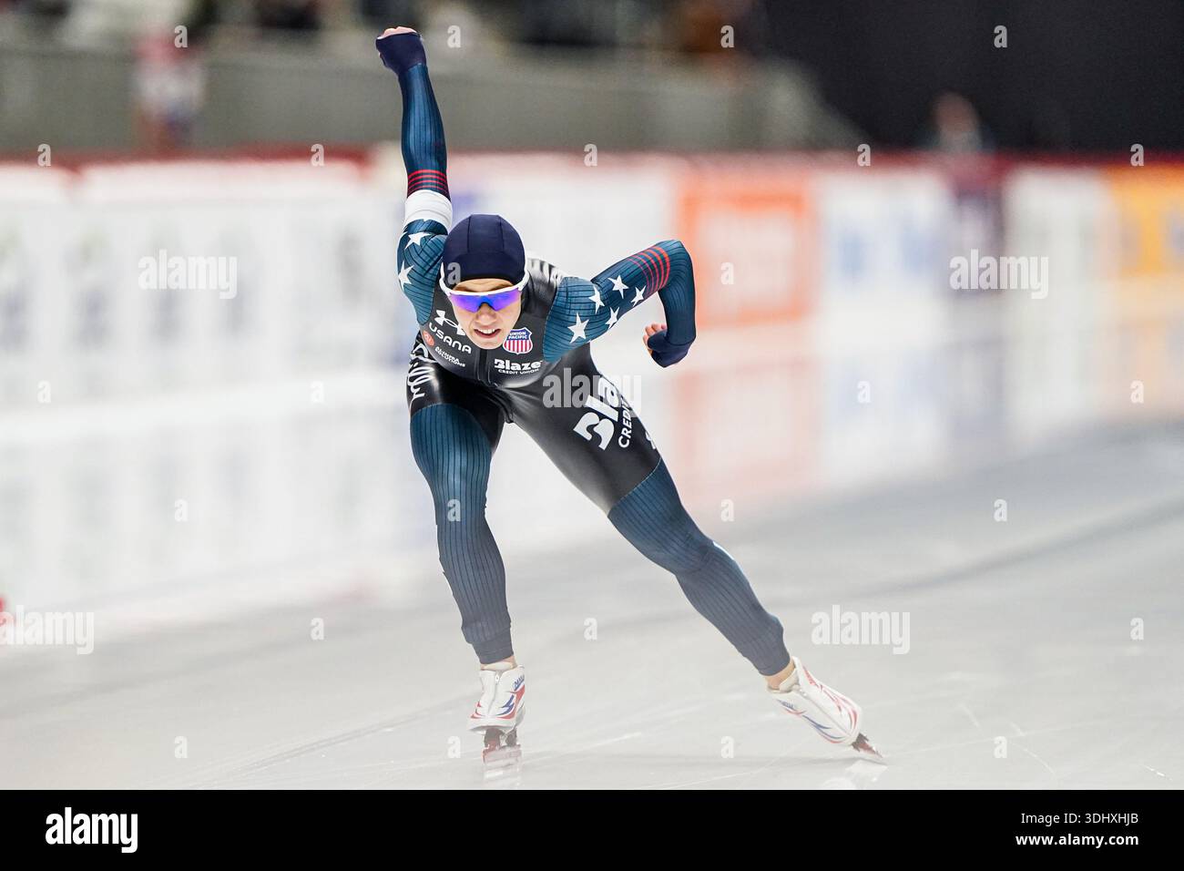 INZELL, GERMANY - JANUARY 23: Greta Myers of United States of America ...