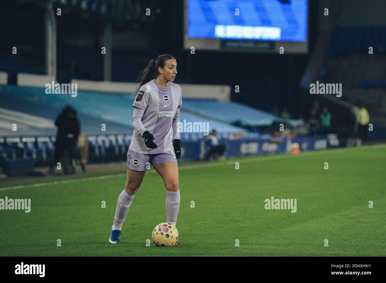 Liverpool, UK, 23rd Jan 2026: Brighton’s Rosa Kafaji on the ball during ...