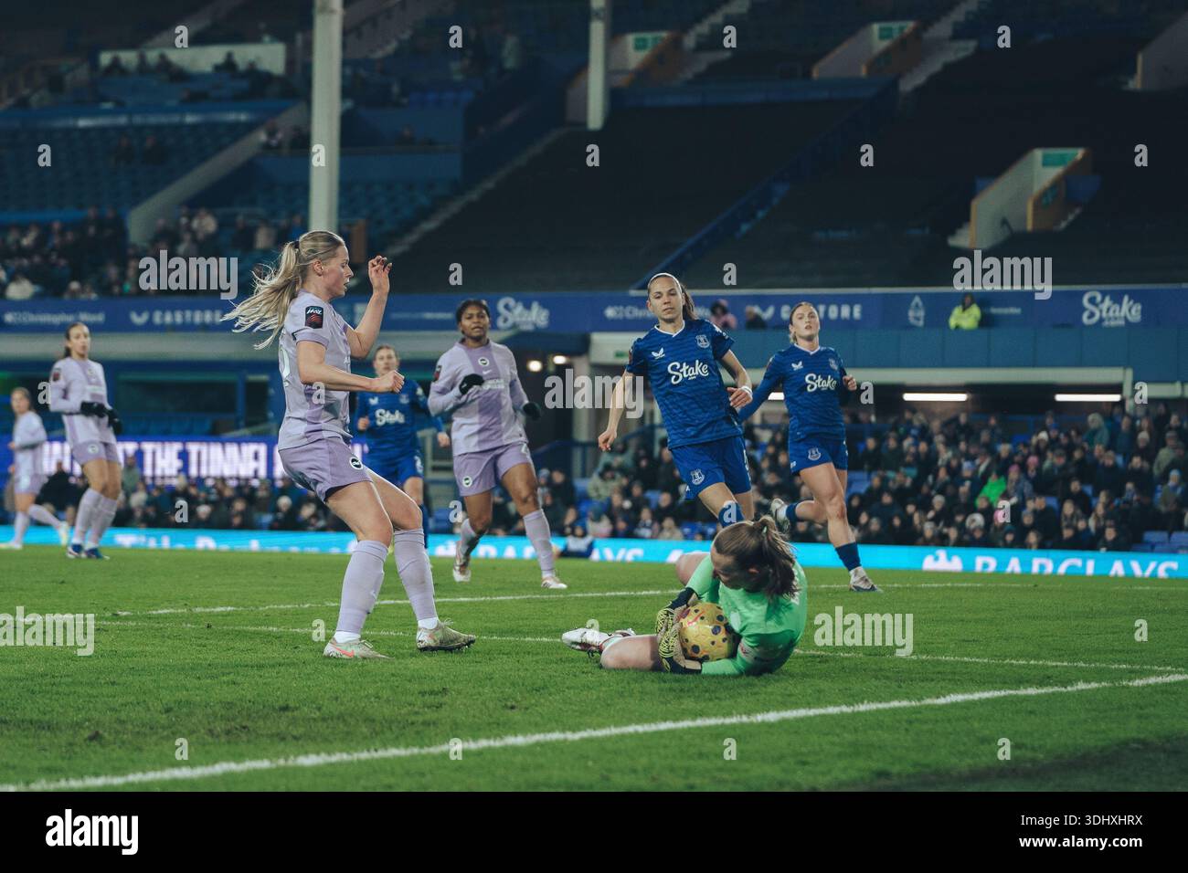Liverpool, UK, 23rd Jan 2026: Everton’s Courtney Brosnan (in green ...