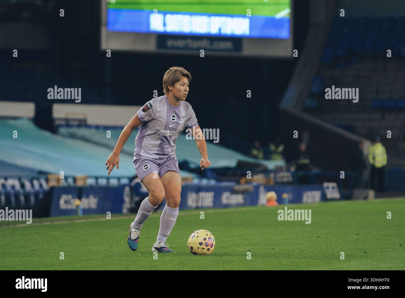 Liverpool, UK, 23rd Jan 2026: Kiko Seike of Brighton on the ball during ...