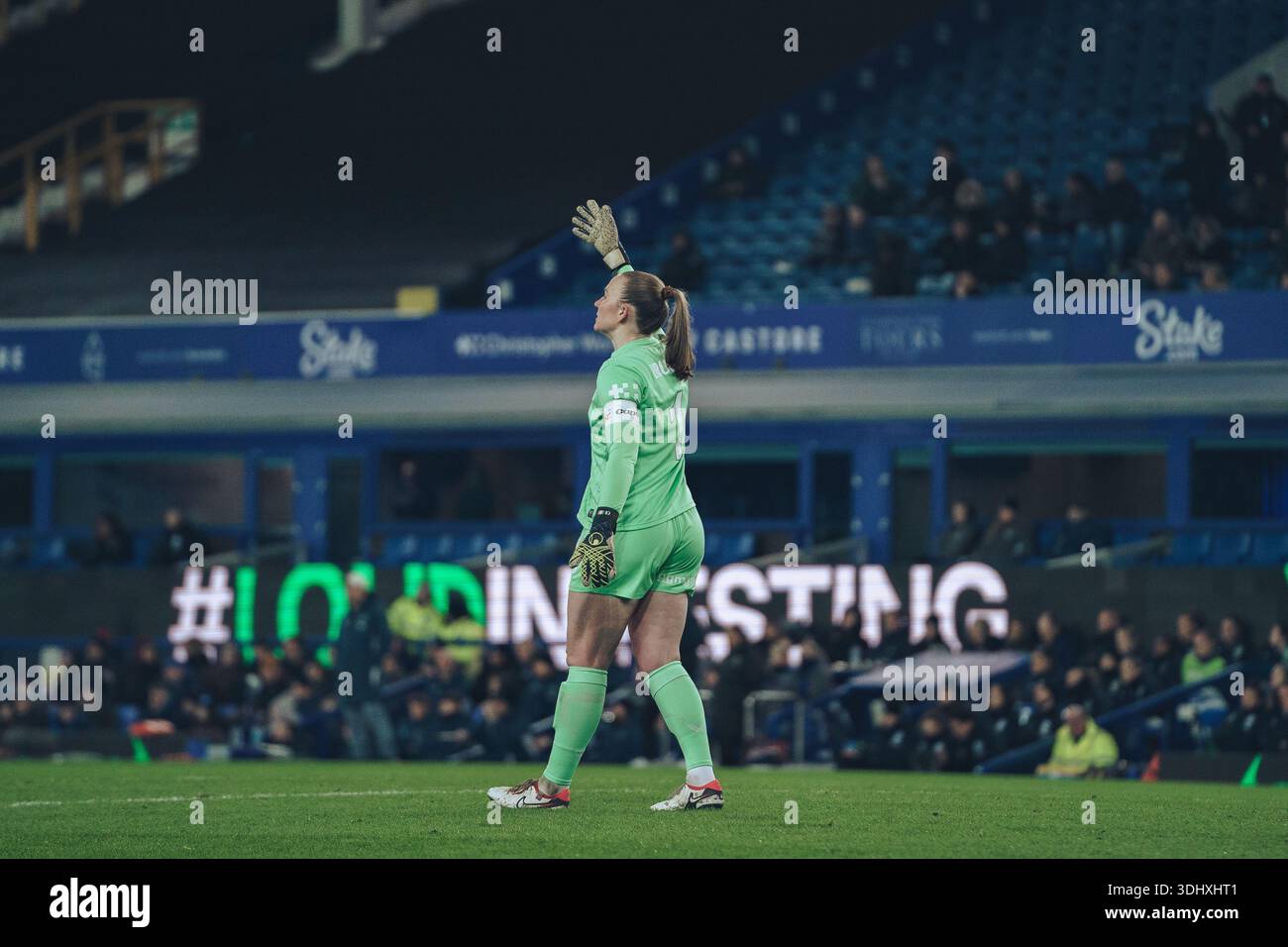 Liverpool, UK, 23rd Jan 2026: Everton’s Courtney Brosnan (in green ...