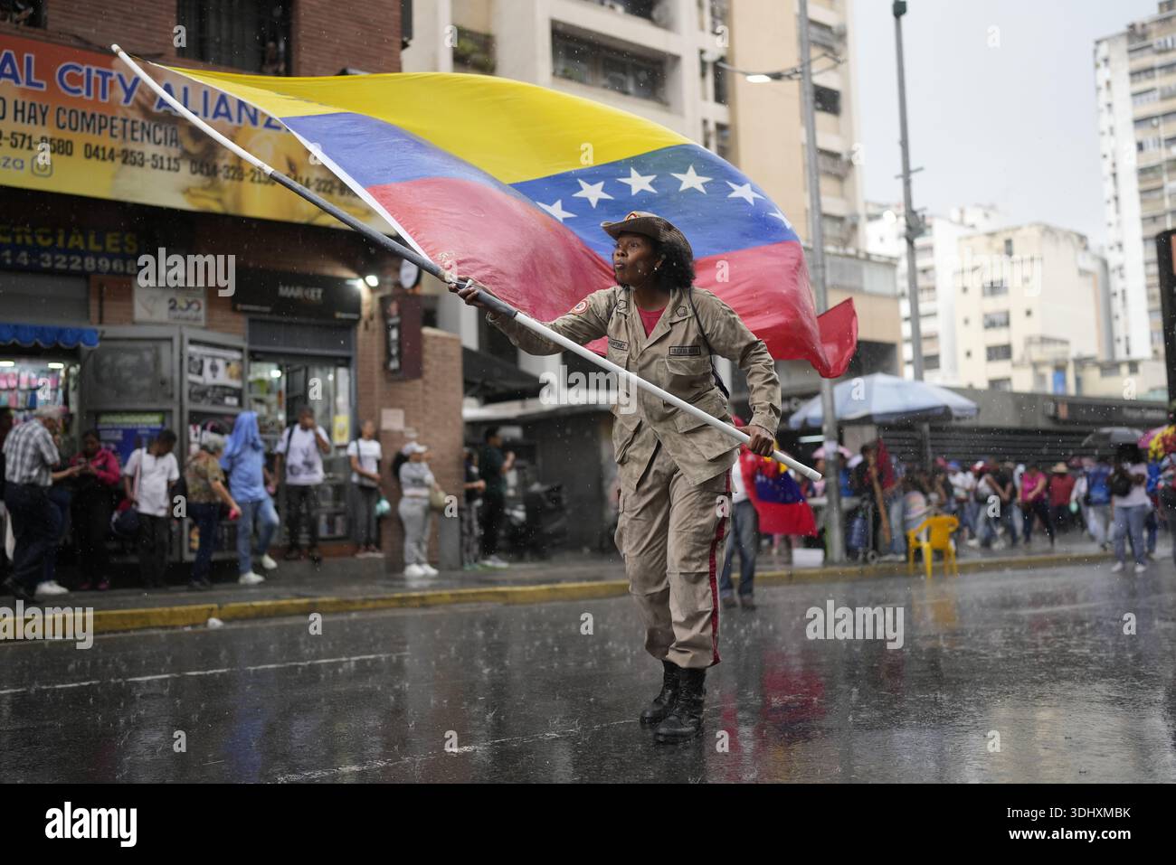 Government supporters rally to mark the anniversary of the 1958 coup ...