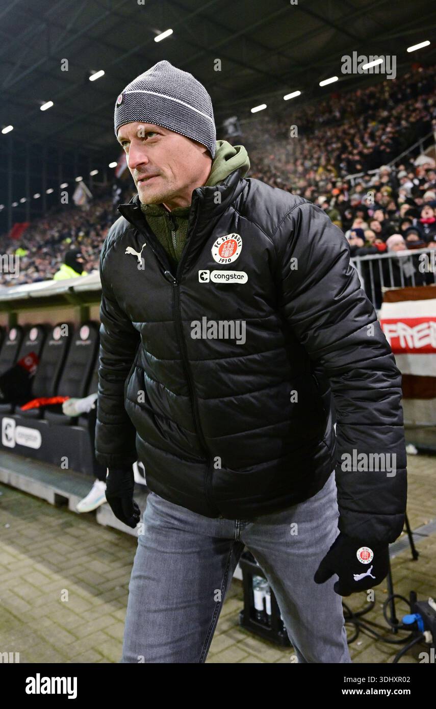Trainer [coach] Alexander Blessin (St. Pauli) Hamburg, January 23, 2026 ...
