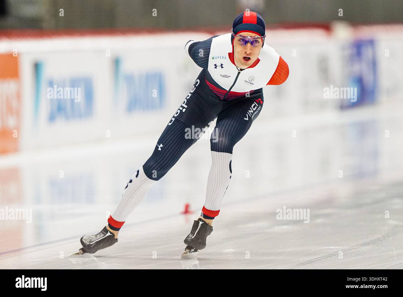INZELL, GERMANY - JANUARY 23: Metodej Jilek of Czechia during the ISU ...