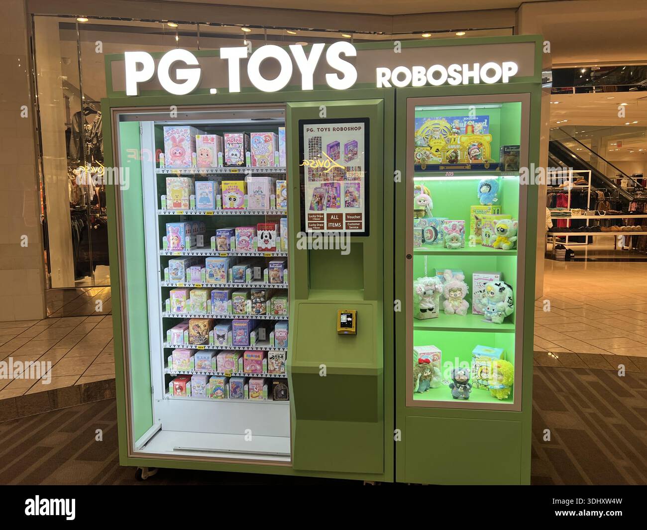 PG Toys Roboshop vending machine at Stoneride Mall, Pleasanton ...