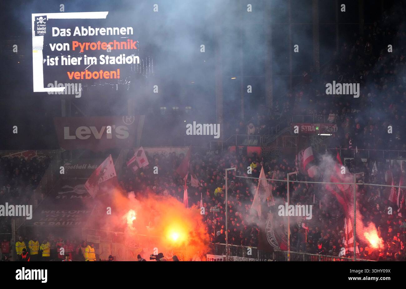 Fans supporters St. Pauli, Millerntor Stadium Hamburg, January 23, 2026 ...