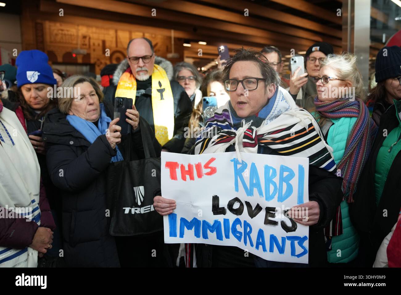 Rabbi Sharon Klein Baum and protesters put on their talents as they ...