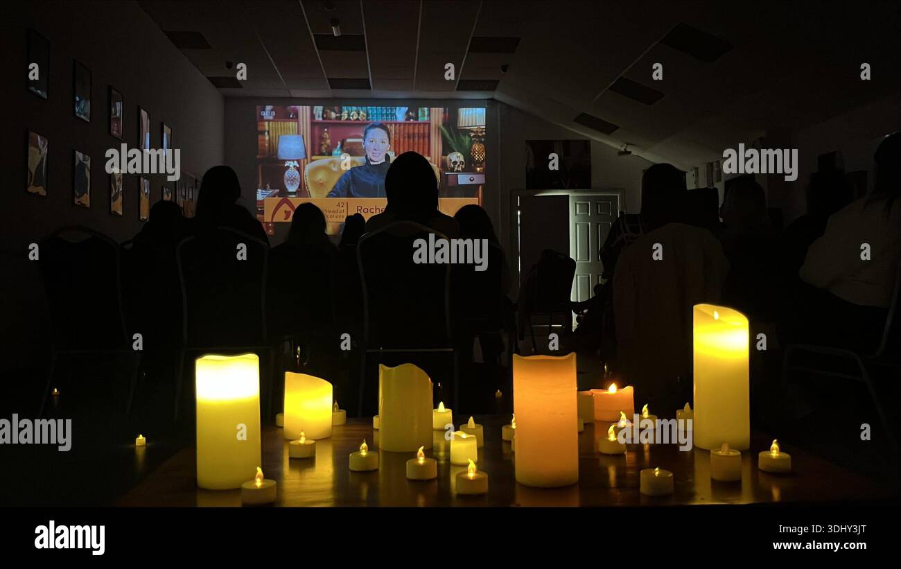 Traitors fans during a watch party in Newry as they support local woman ...