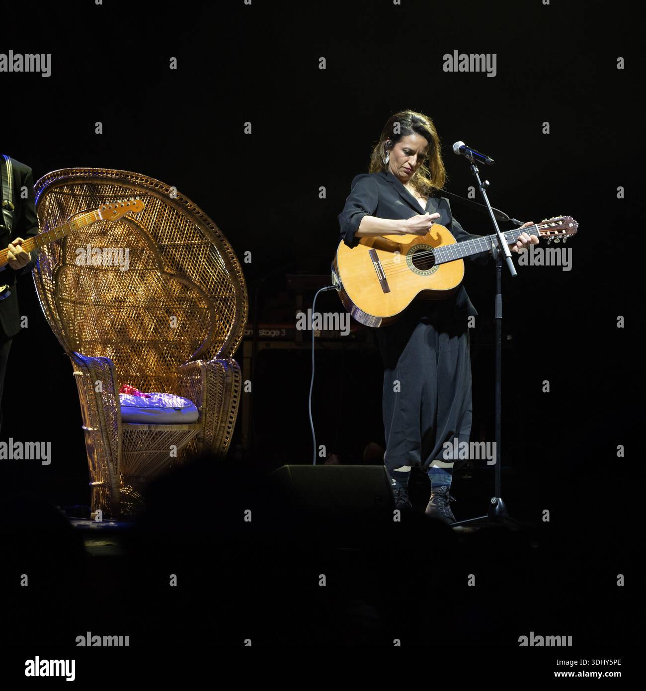 The singer María Nieves Rebolledo, known as Bebe,performs during her ...