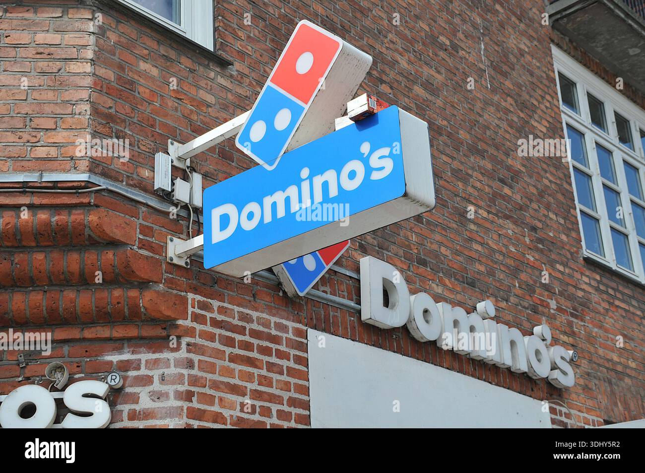 Copenhagen,Denmark , 25 April 2020. American food chain Domin s chain ...