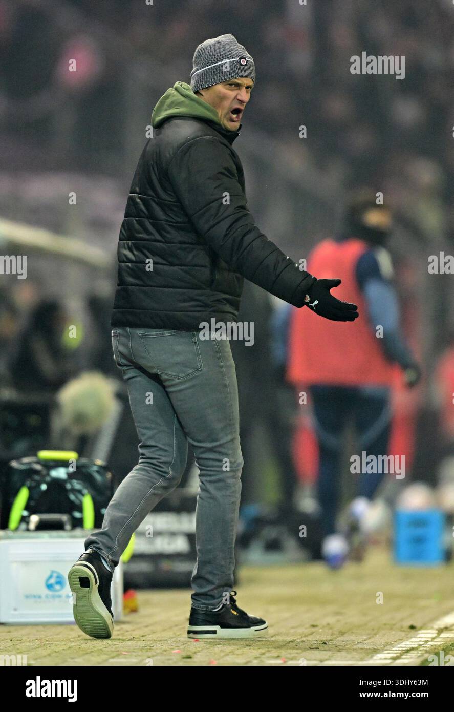 Trainer [coach] Alexander Blessin (St. Pauli) Hamburg, January 23, 2026 ...