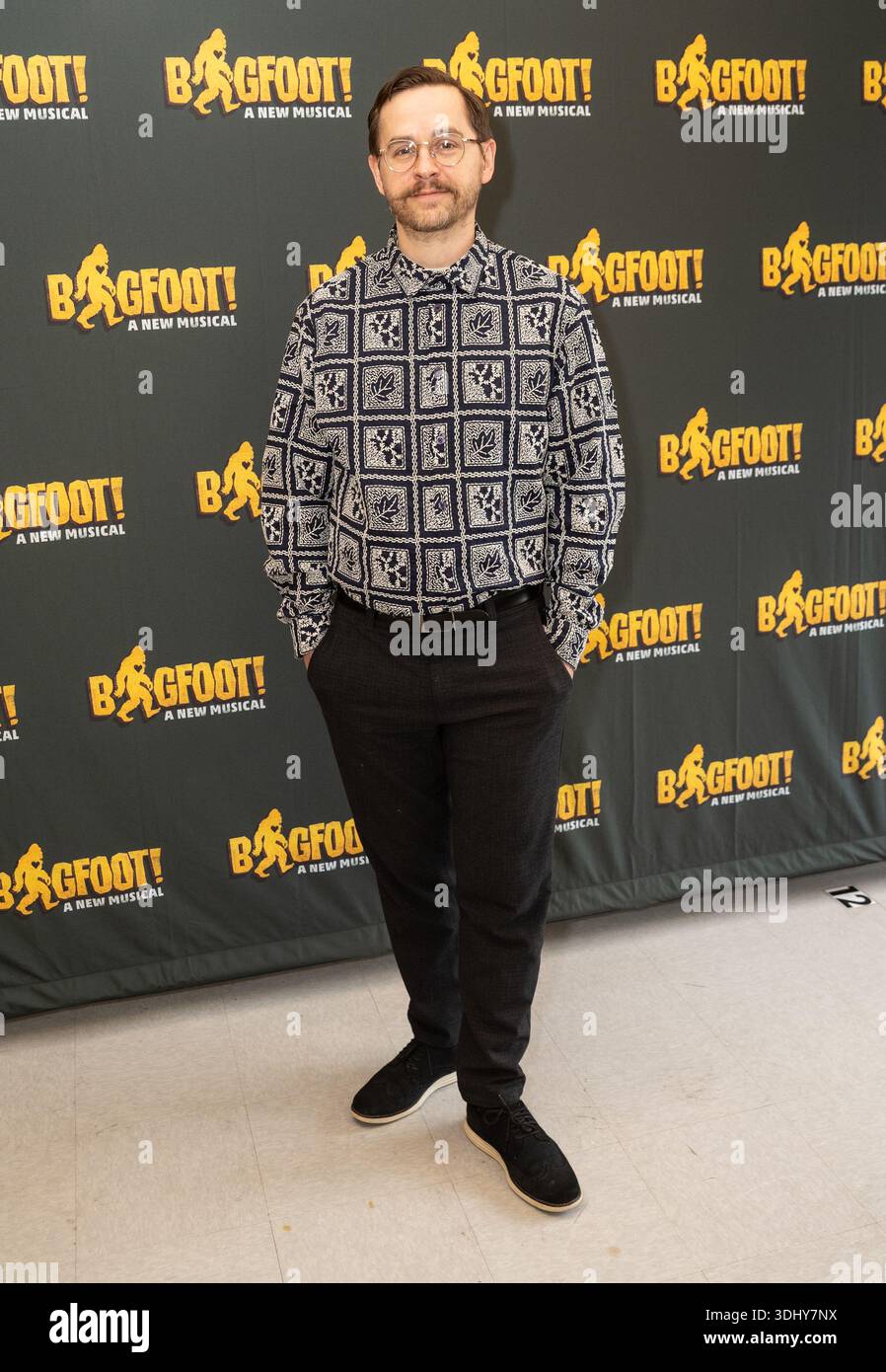 Danny Mefford attends press event for Off-Broadway musical 'Bigfoot ...