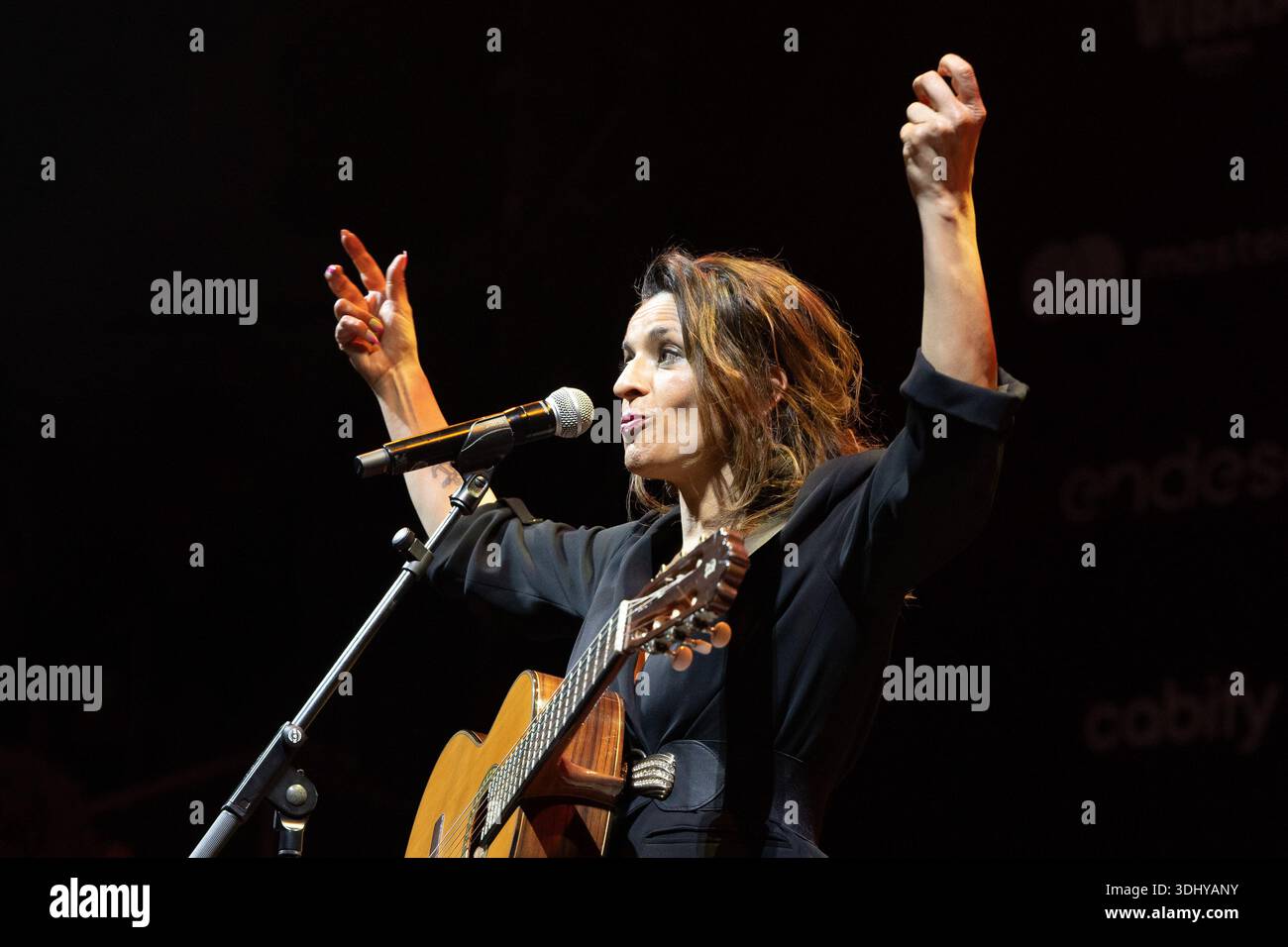 Singer María Nieves Rebolledo, known as Bebe, performs during the ...