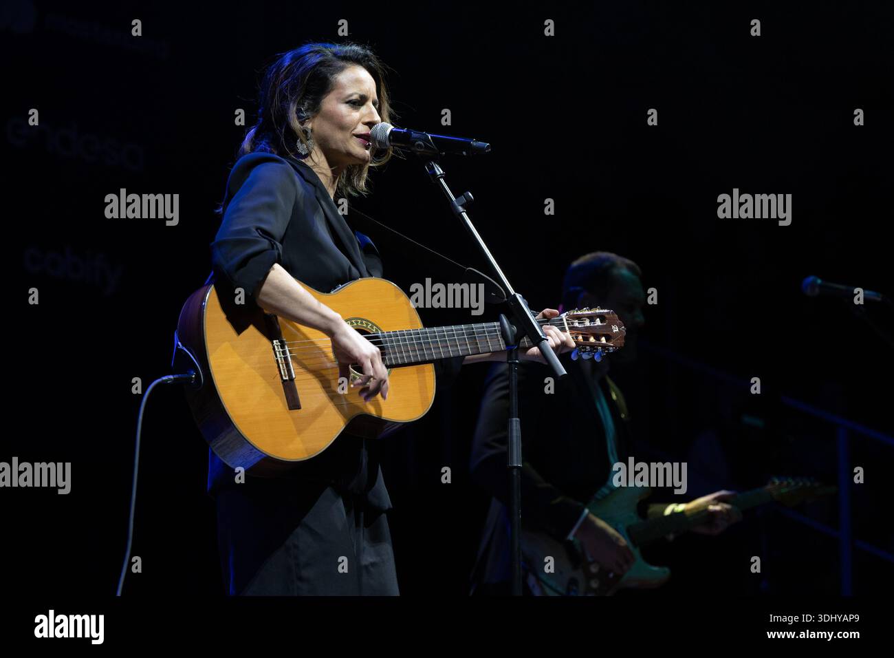 Singer María Nieves Rebolledo, known as Bebe, performs during the ...