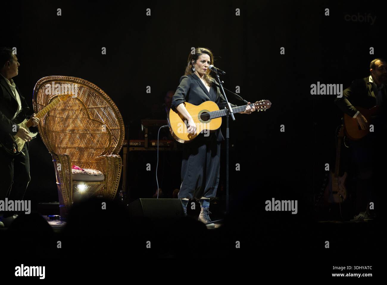Singer María Nieves Rebolledo, known as Bebe, performs during the ...