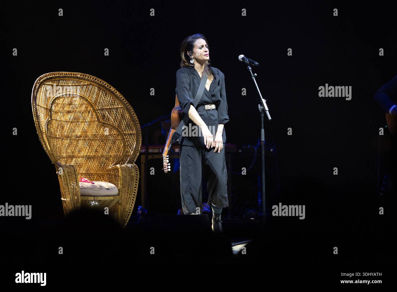 Singer María Nieves Rebolledo, known as Bebe, performs during the ...