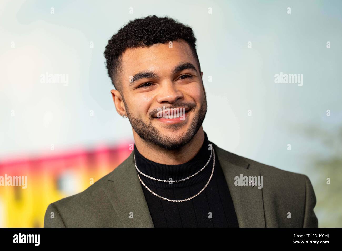 Jamie Rhodes poses for photographers upon arrival at the screening for ...