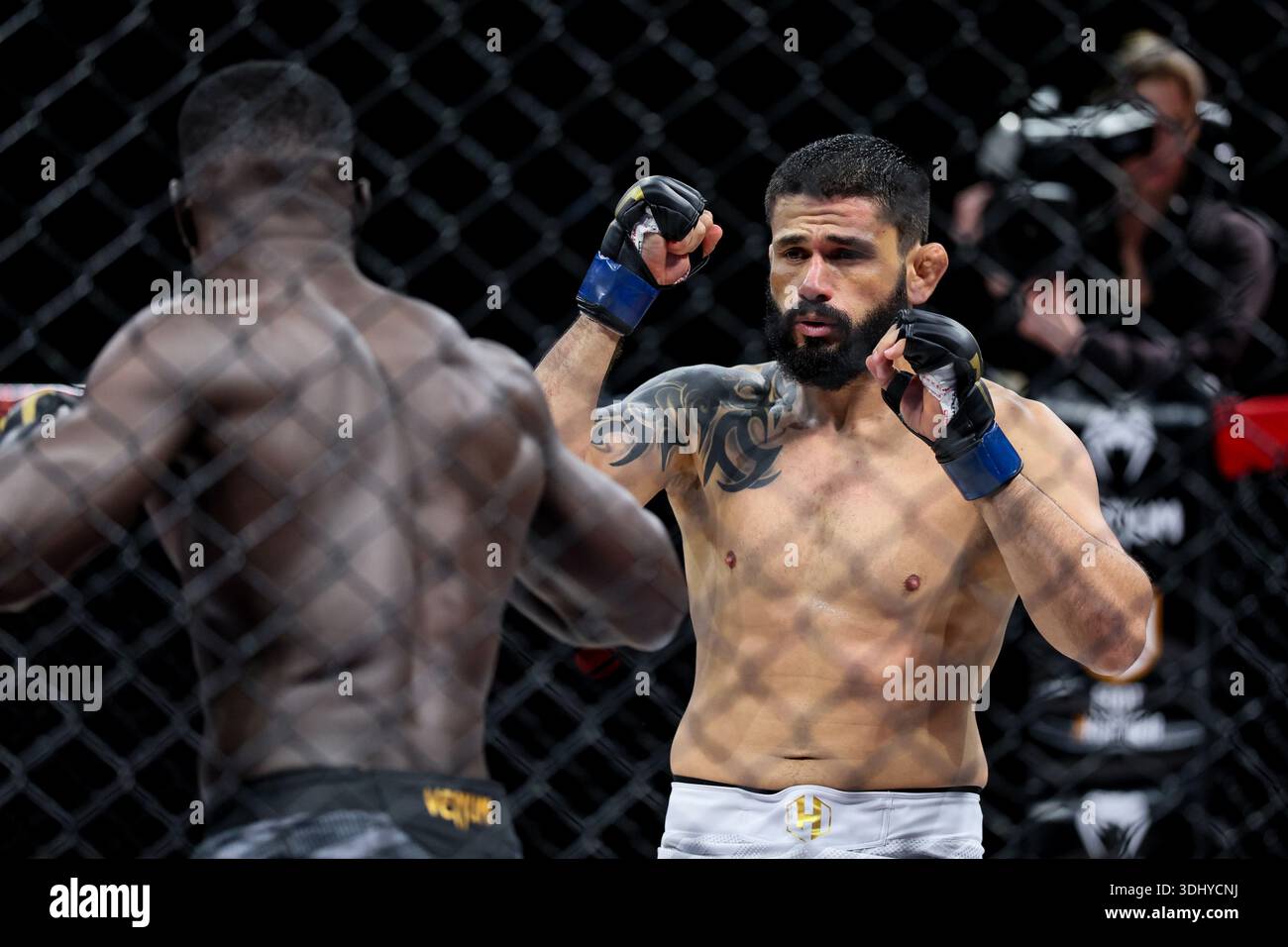 SOUKOUNA of Mali - SILVA of Brazil during the Hexagone MMA 37 at Le ...