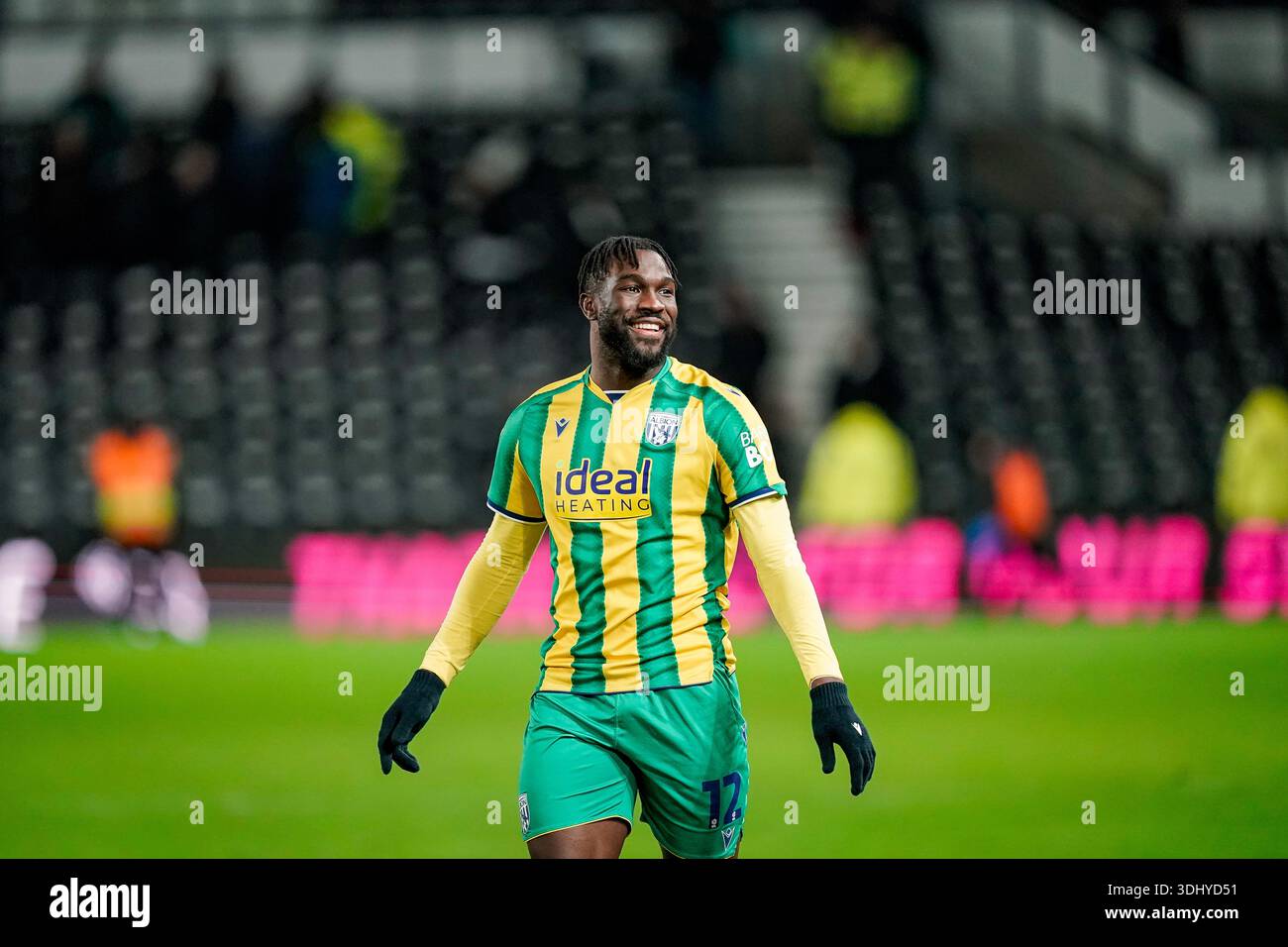Daryl Dike of West Bromwich Albion applauds the fans after the final ...