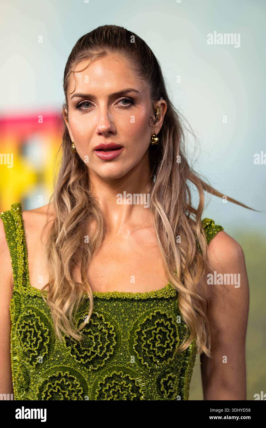 Georgia Meacham poses for photographers upon arrival at the screening ...