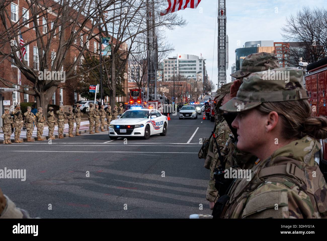 Washington, Dc, USA. 23rd Jan, 2026. Hundreds of police officers ...