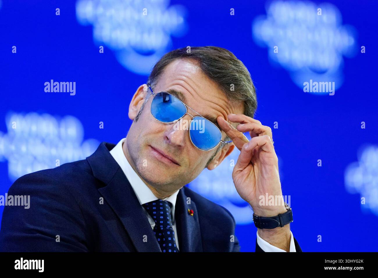 FILE - French President Emmanuel Macron is seen during the Annual ...