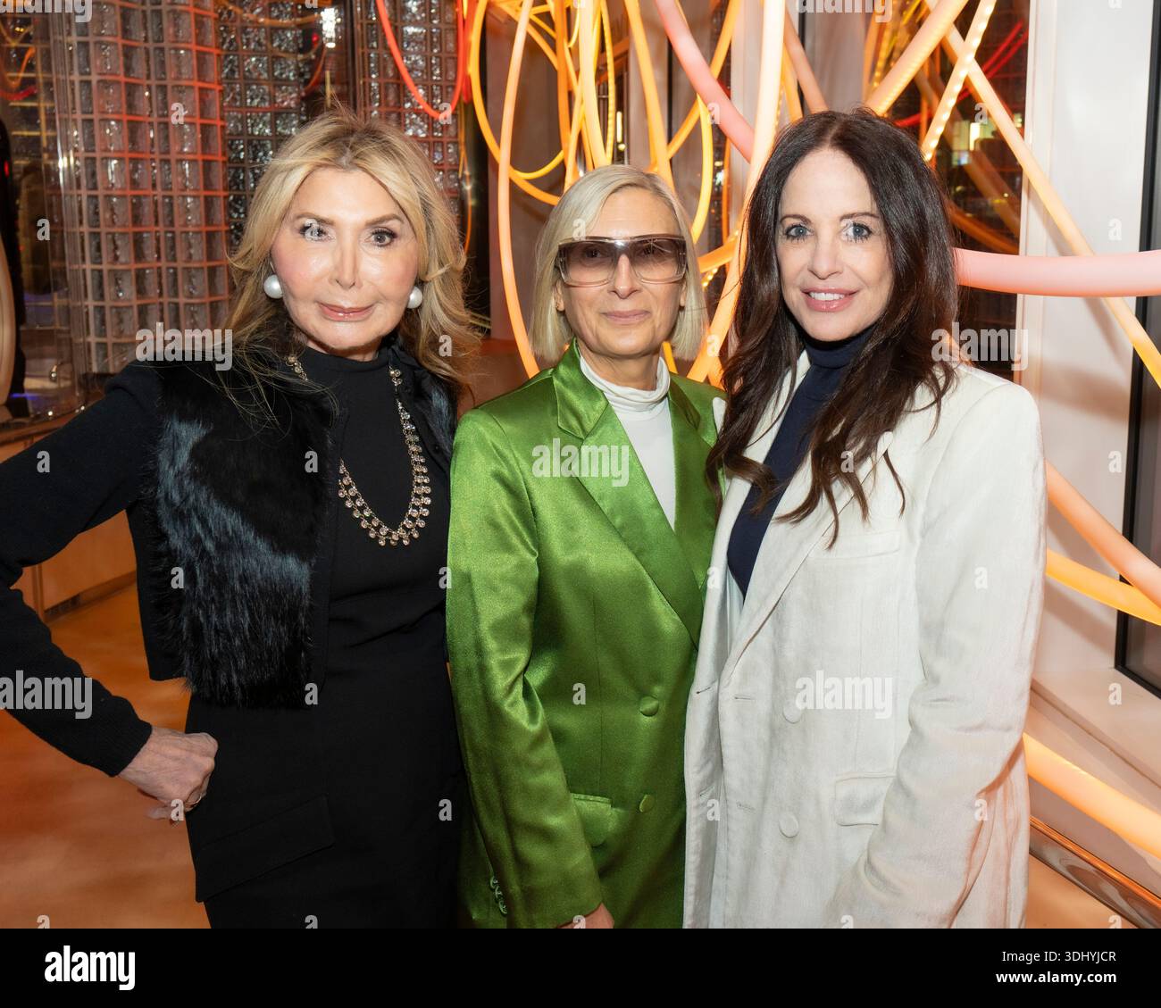 Cheri Kaufman (L) and Grimanesa Amorós (C) and Jill Stuart attends ...