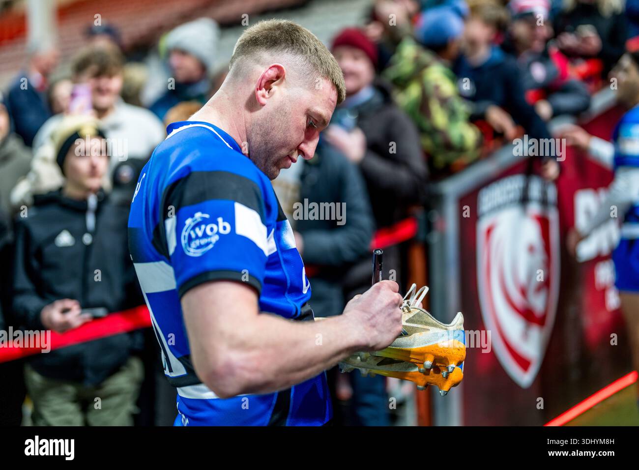 Gloucester, England, UK, 23 January 2026. Finn Russell of Bath Rugby ...