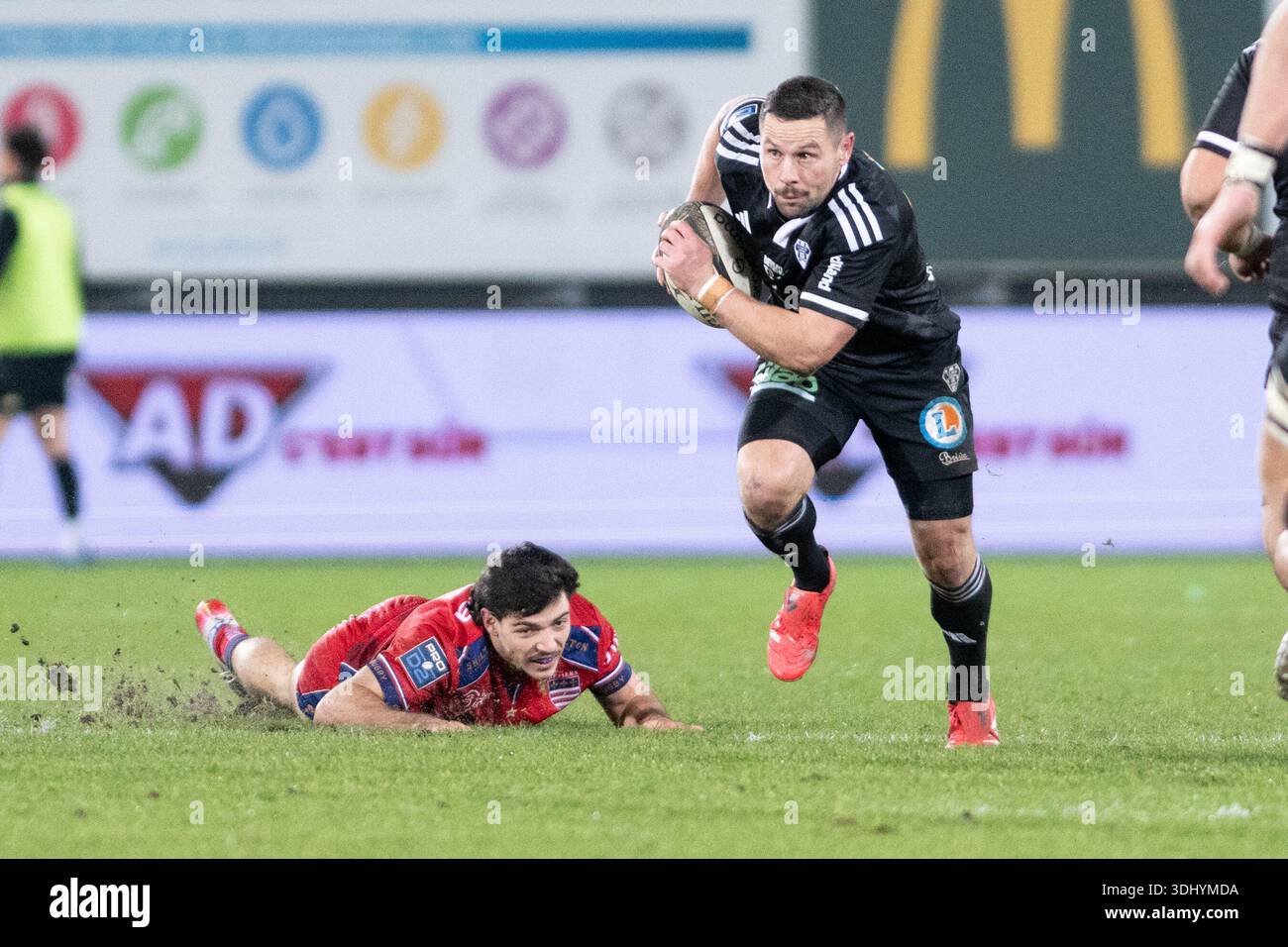 John Cooney of Brive during the Pro D2 match between Brive and Beziers ...