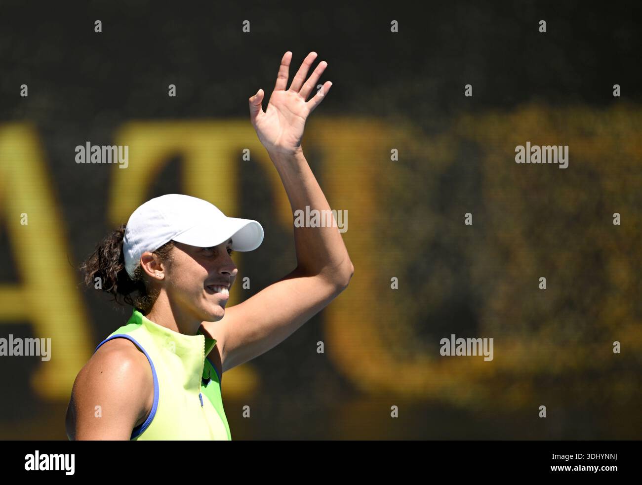 Melbourne, Australia. 24th Jan, 2026. Madison Keys of USA in celebrates ...