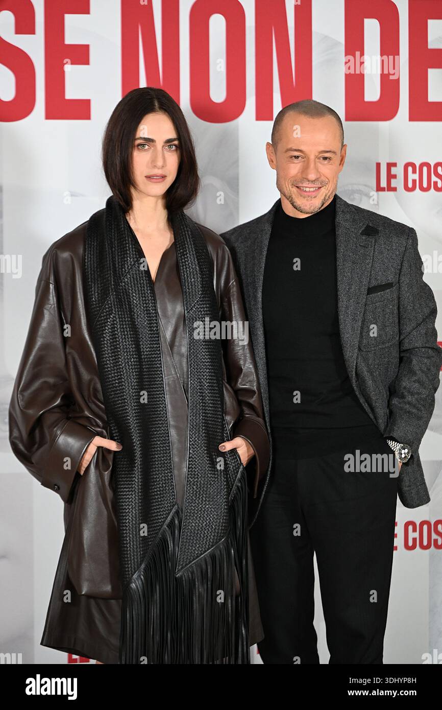 Miriam Leone, Stefano Accorsi attends the "Le Cose Non Dette" photocall ...
