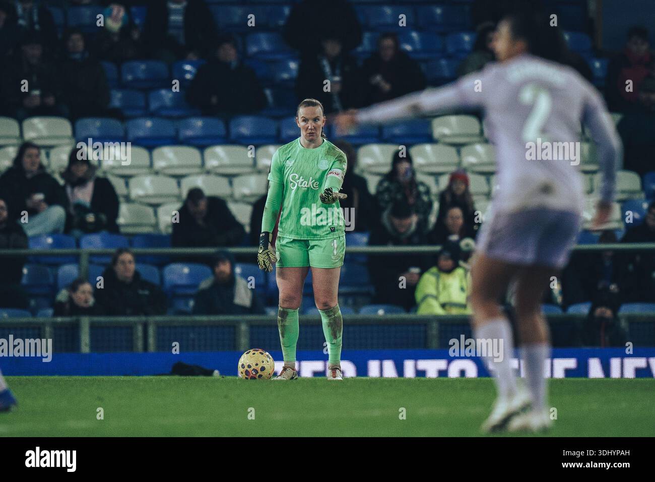 Liverpool, UK, 23rd Jan 2026: Everton’s goalkeeper Courtney Brosnan ...