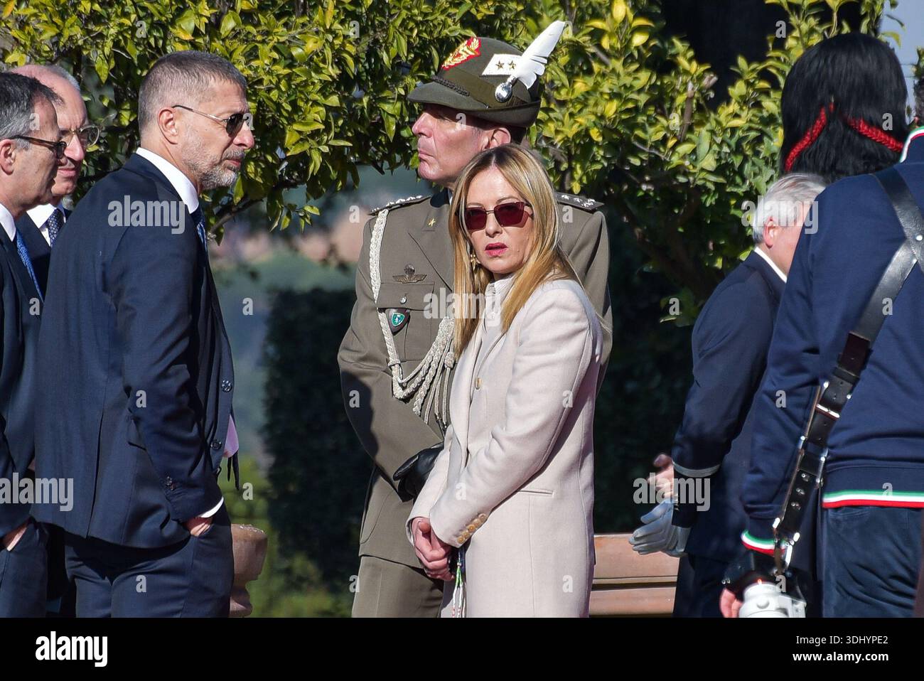 Italian Prime Minister Giorgia Meloni attends the Italy-Germany ...