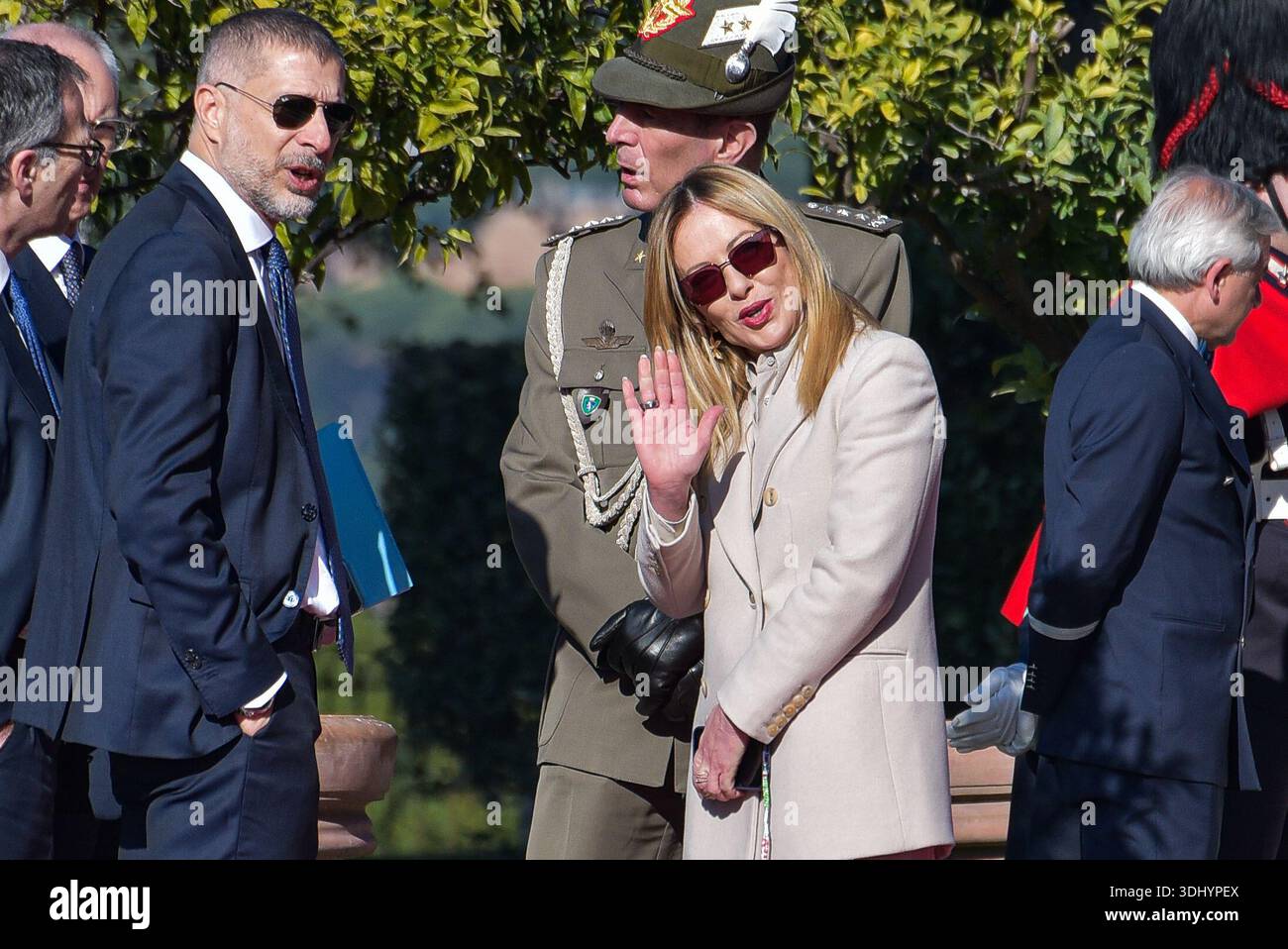 Italian Prime Minister Giorgia Meloni attends the Italy-Germany ...