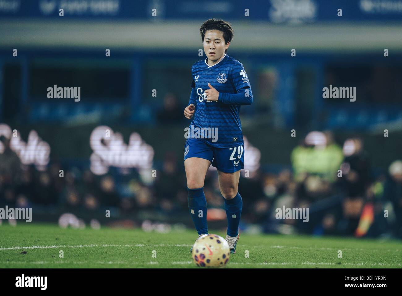 Liverpool, UK, 23rd Jan 2026: Everton’s Yuka Momiki on the ball during ...