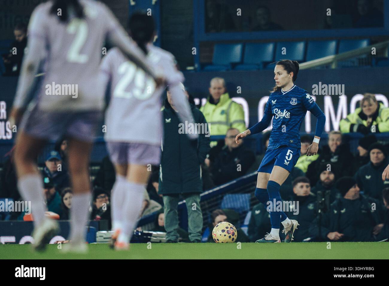 Liverpool, UK, 23rd Jan 2026: Everton’s Martina Fernandez on the ball ...