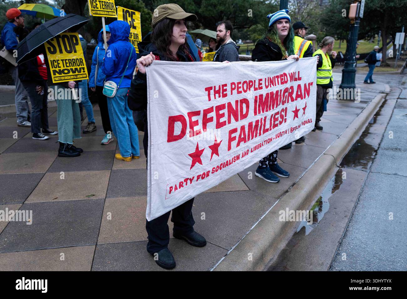 January 23, 2026: Shut it Down rally, Ice Out of Texas. Protesters in ...