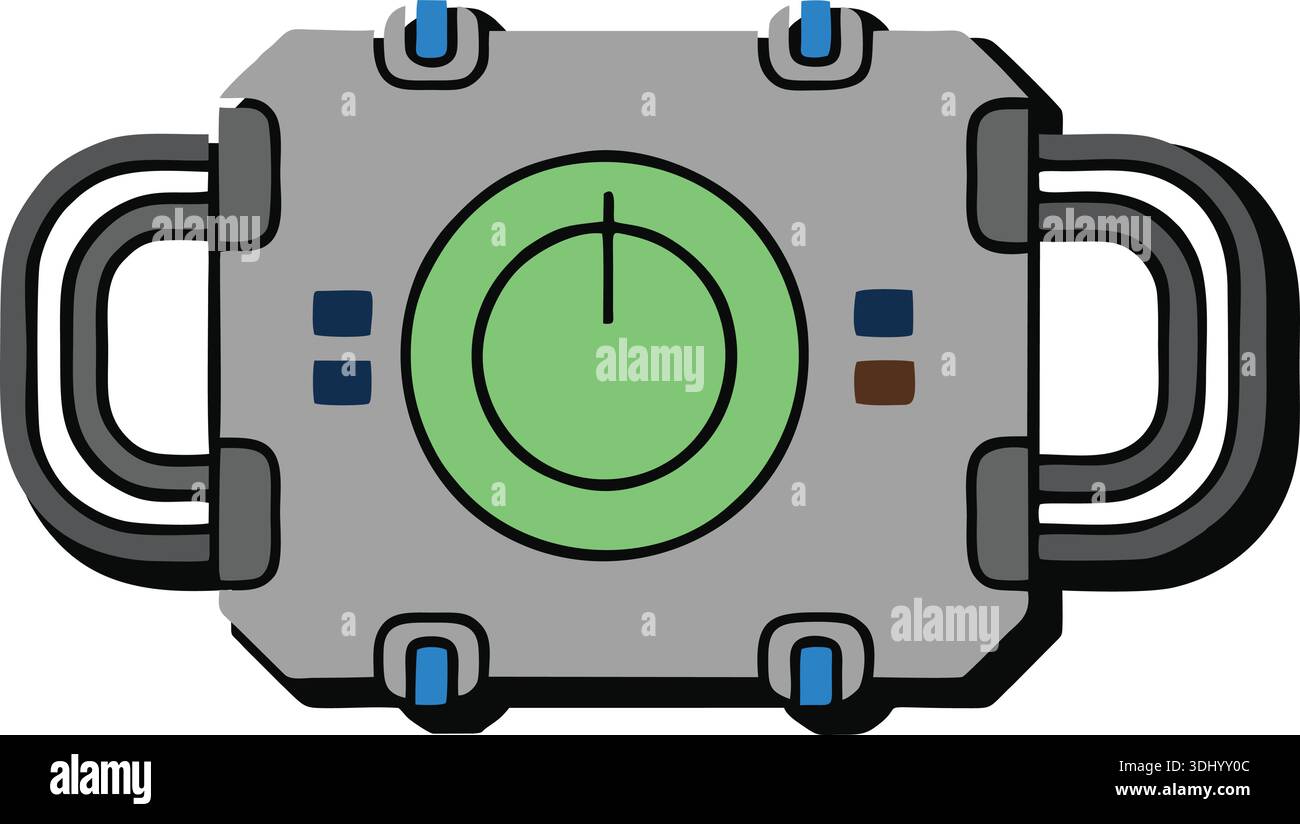 Smart agriculture IoT gateway device vector for precision farming, palm ...