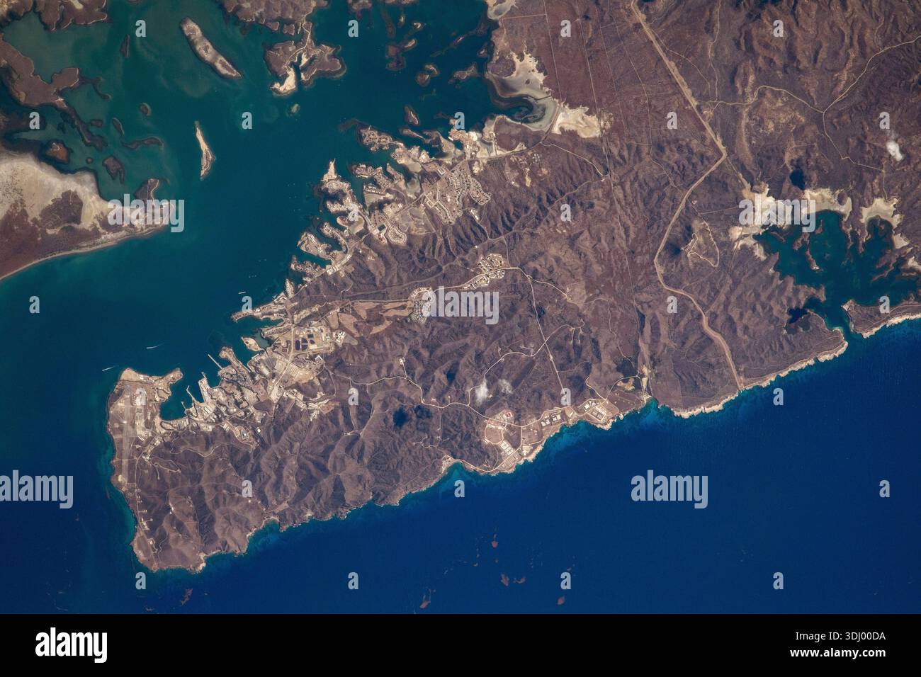 Guantanamo Bay, Cuba as photographed from the International Space ...