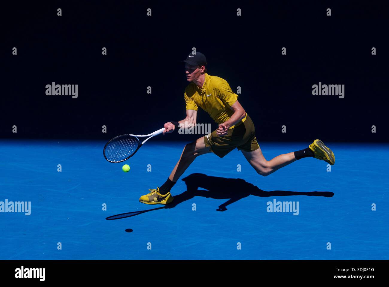 Melbourne, Australia. 24th Jan, 2026. Jannik Sinner (ITA) is in action ...