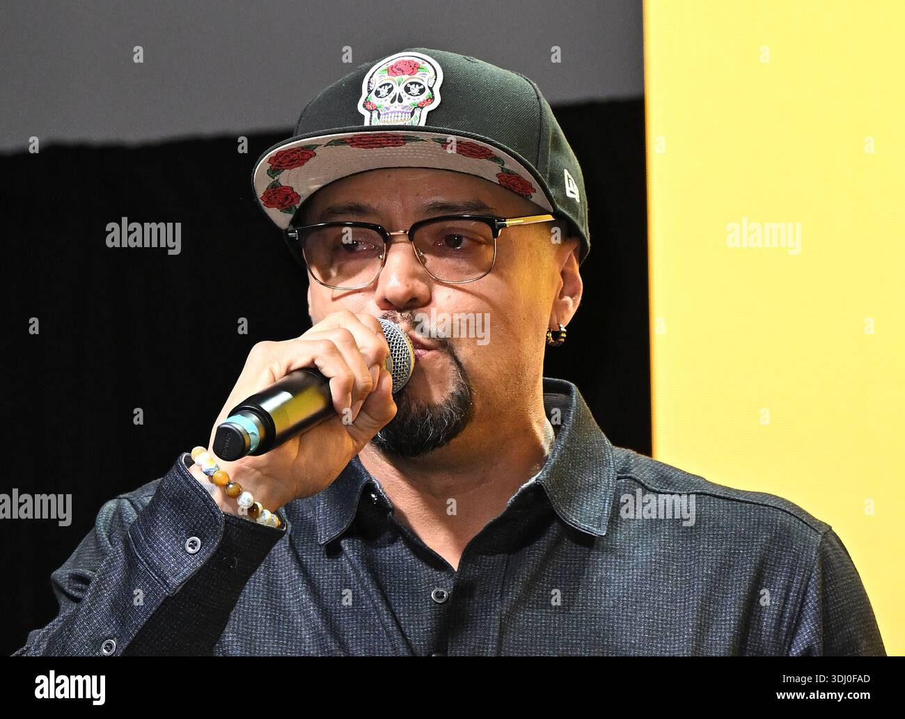 Andy Vargas attending the 2026 NAMM Convention at the Anaheim ...
