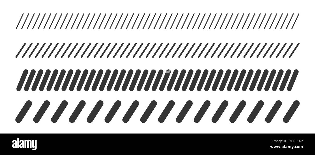 Slash line diagonal stripes border, parallel grid stroke. Embroidery ...