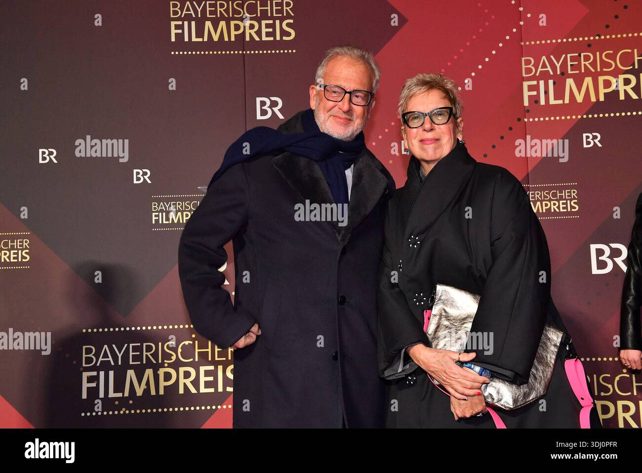 Martin Moszkowicz and Doris Doerrie attend the Bavarian Film Awards ...