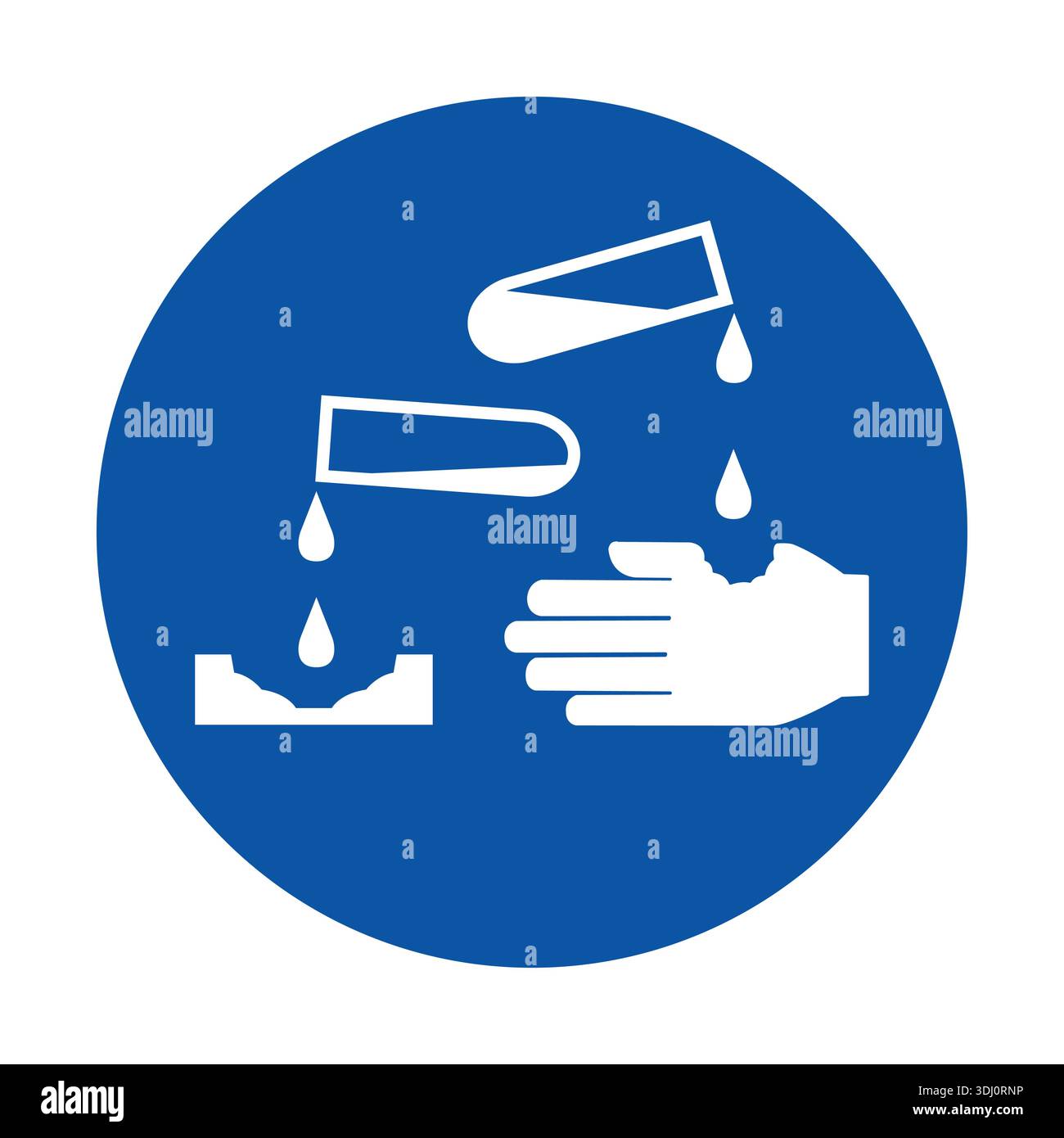 This image features a warning symbol for chemical spills, showcasing ...