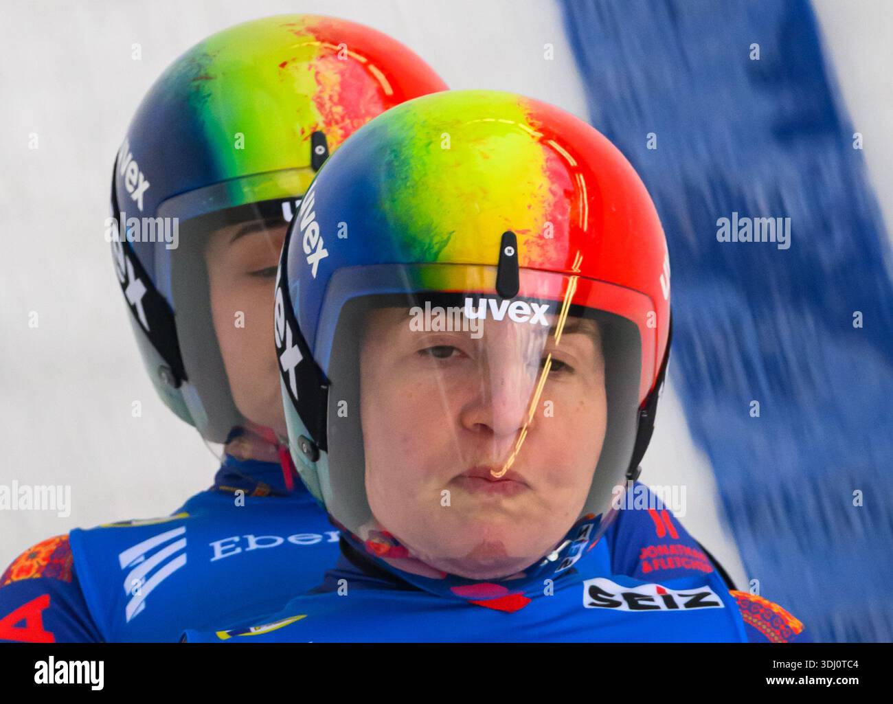 24 January 2026, Thuringia, Oberhof: Luge: World Cup, doubles, women ...
