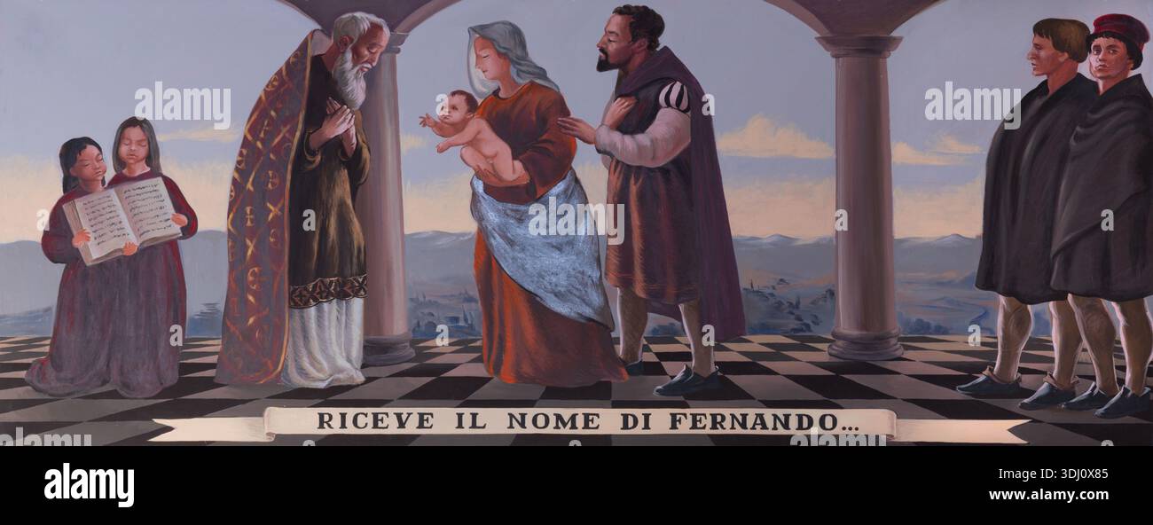 CAVA DE TIRRENI, ITALY - OCTOBER 7, 2025: The painting of The St ...