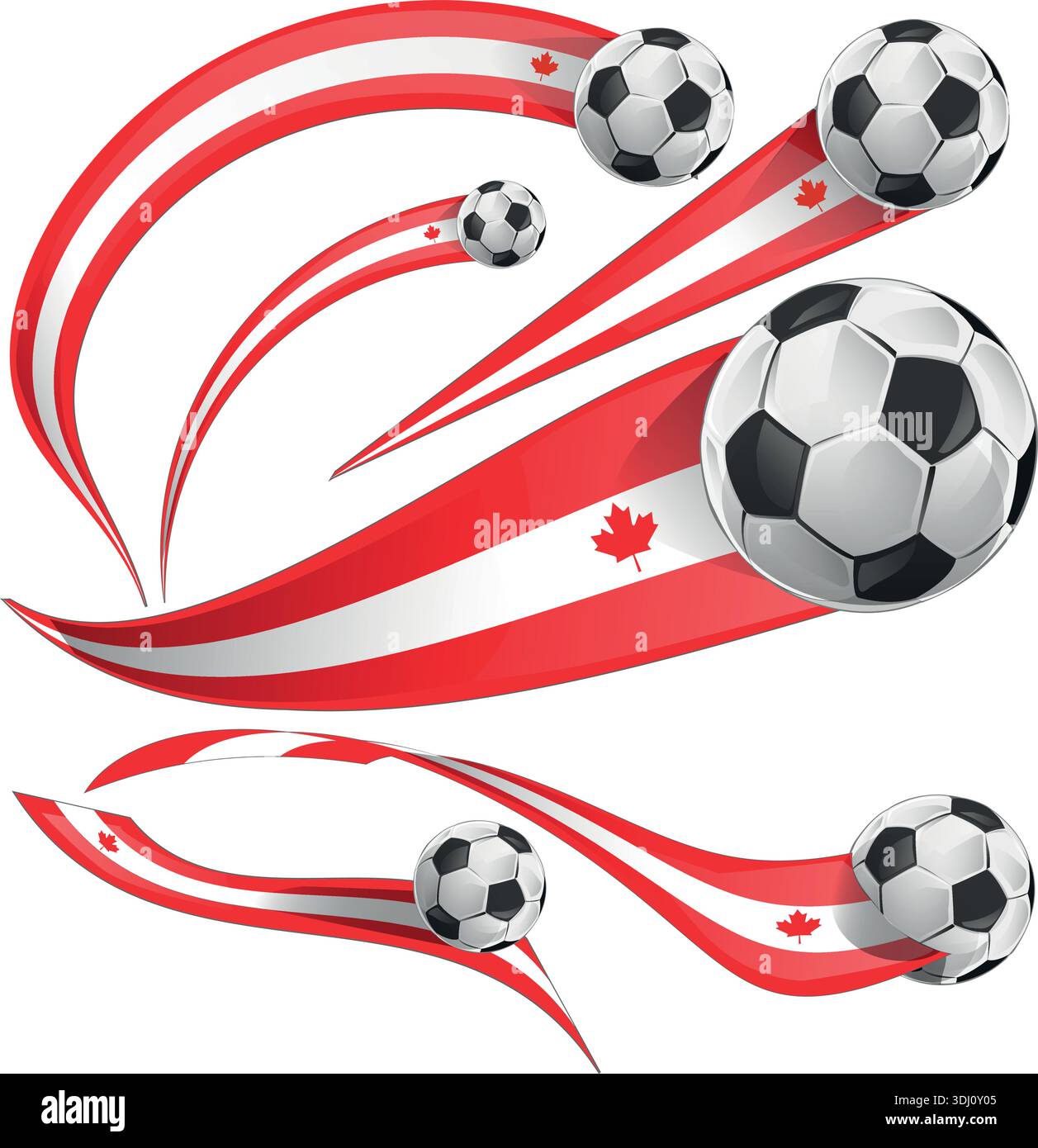 Canada flag soccer ball background hi-res stock photography and images ...