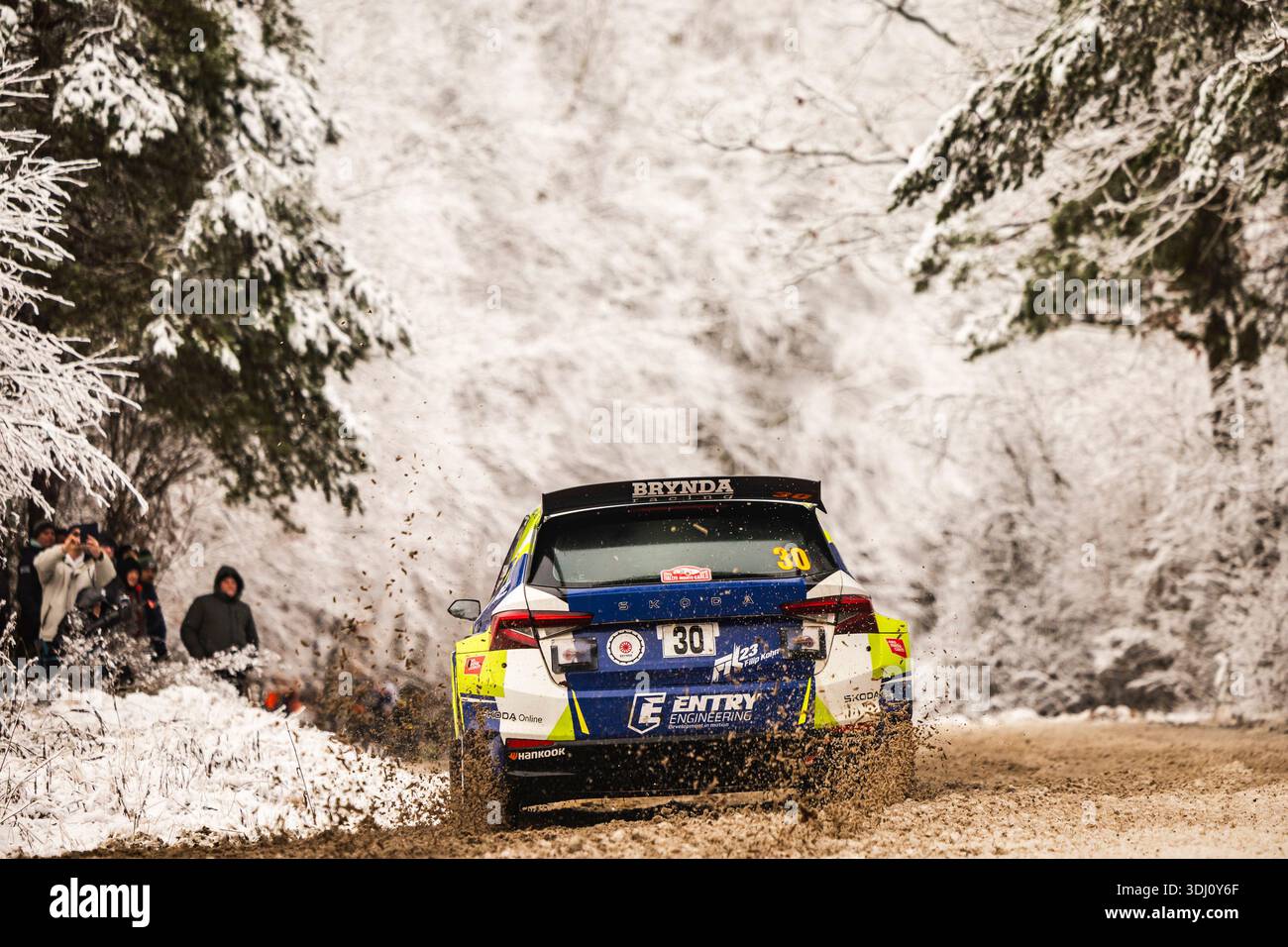 30 KOHN Filip, WHITTOCK Ross, Skoda Fabia RS Rally2, action during the ...