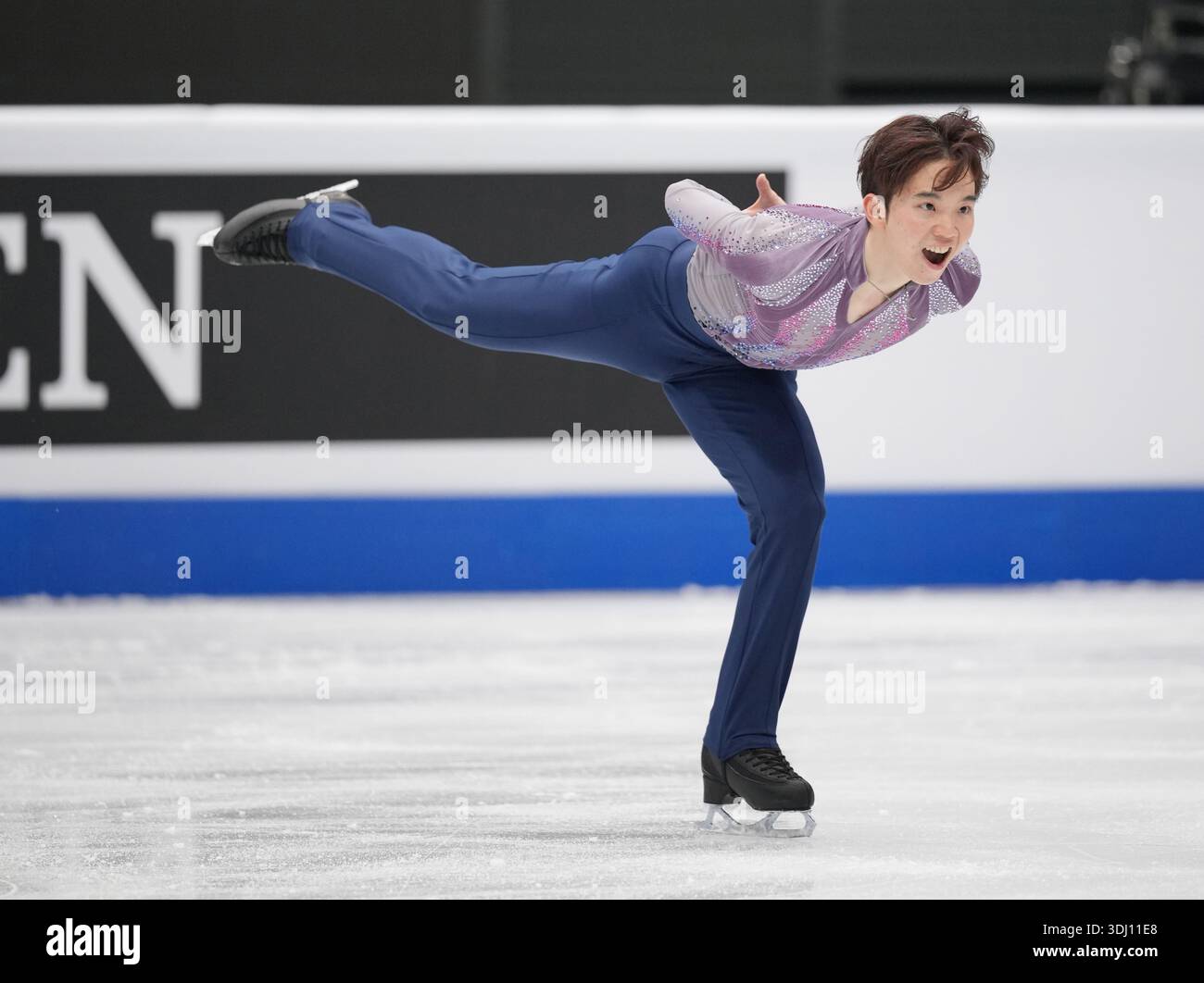 Kazuki TOMONO of Japan performs in the men's short program of the ISU ...